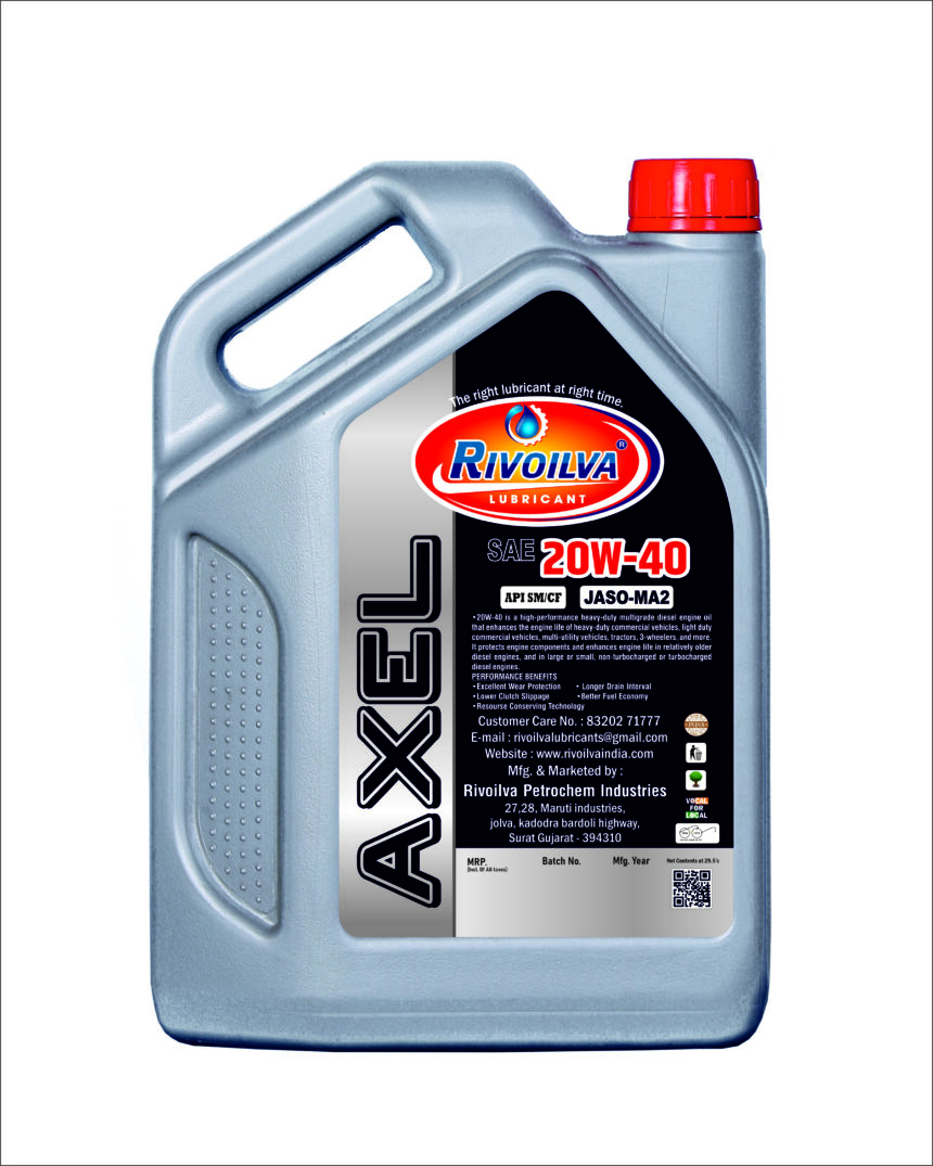 AXLE SAE 20W40 MULTIGRADE 3 LTR ENGINE OIL – Rivoilvaindia